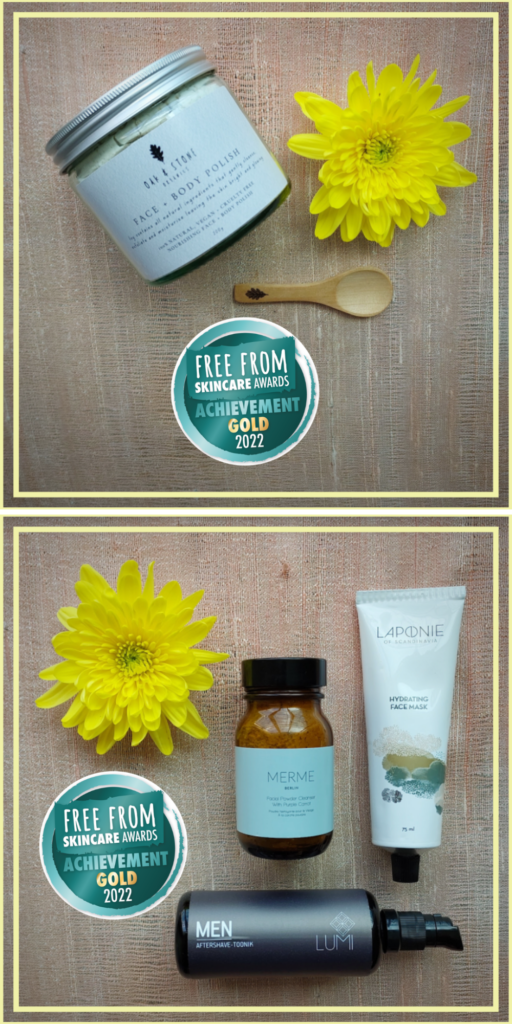 Winners, Free From Achievement, 2022 – Free From Skincare Awards